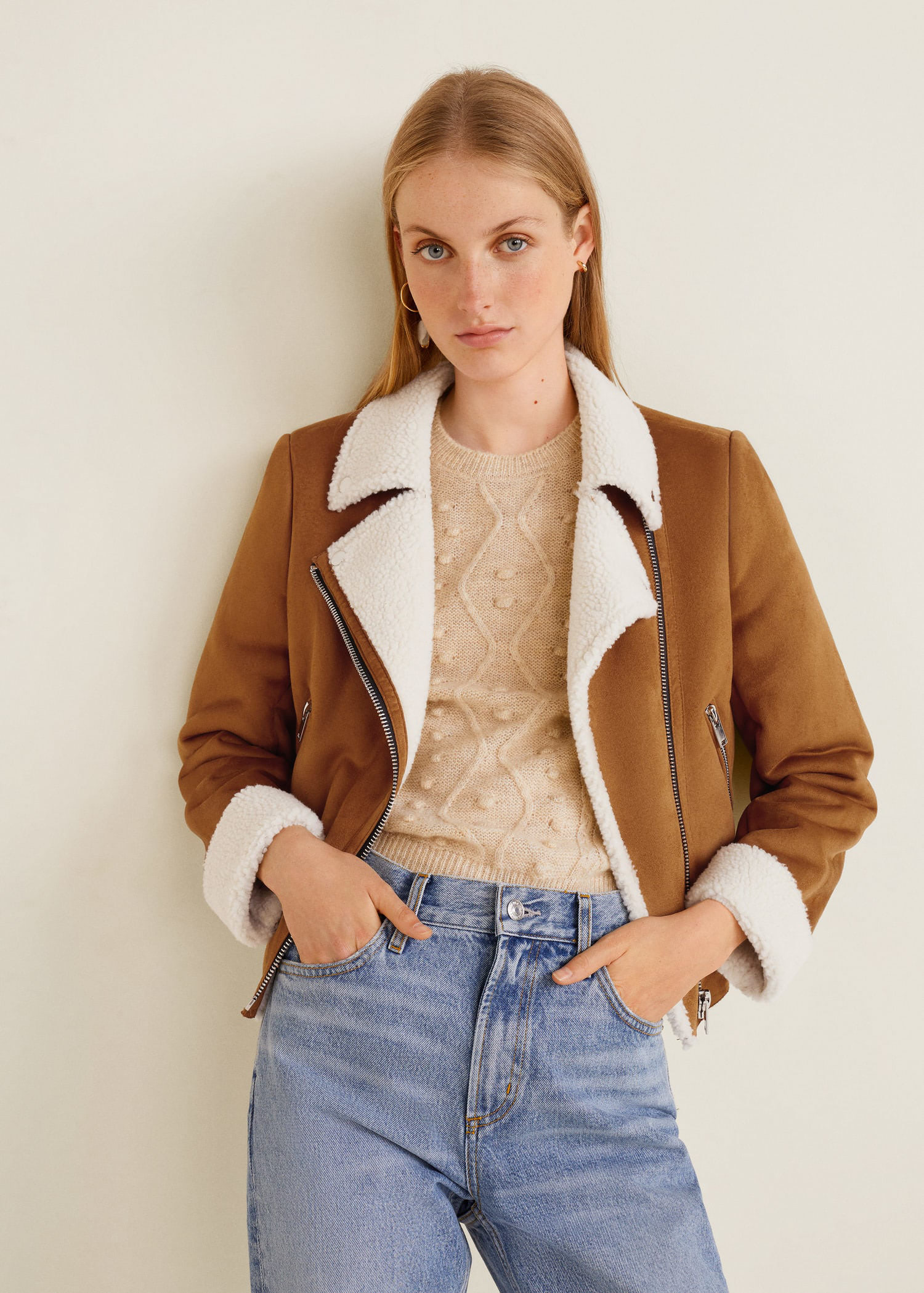 Faux shearling jacket – INDOGLOBE TRADING PTY LTD